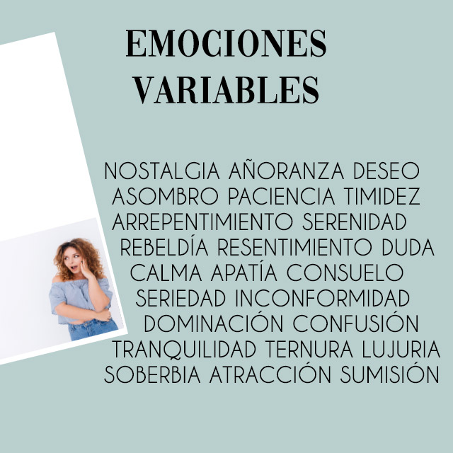 Lista de 270 emociones humanas (positivas, negativas)