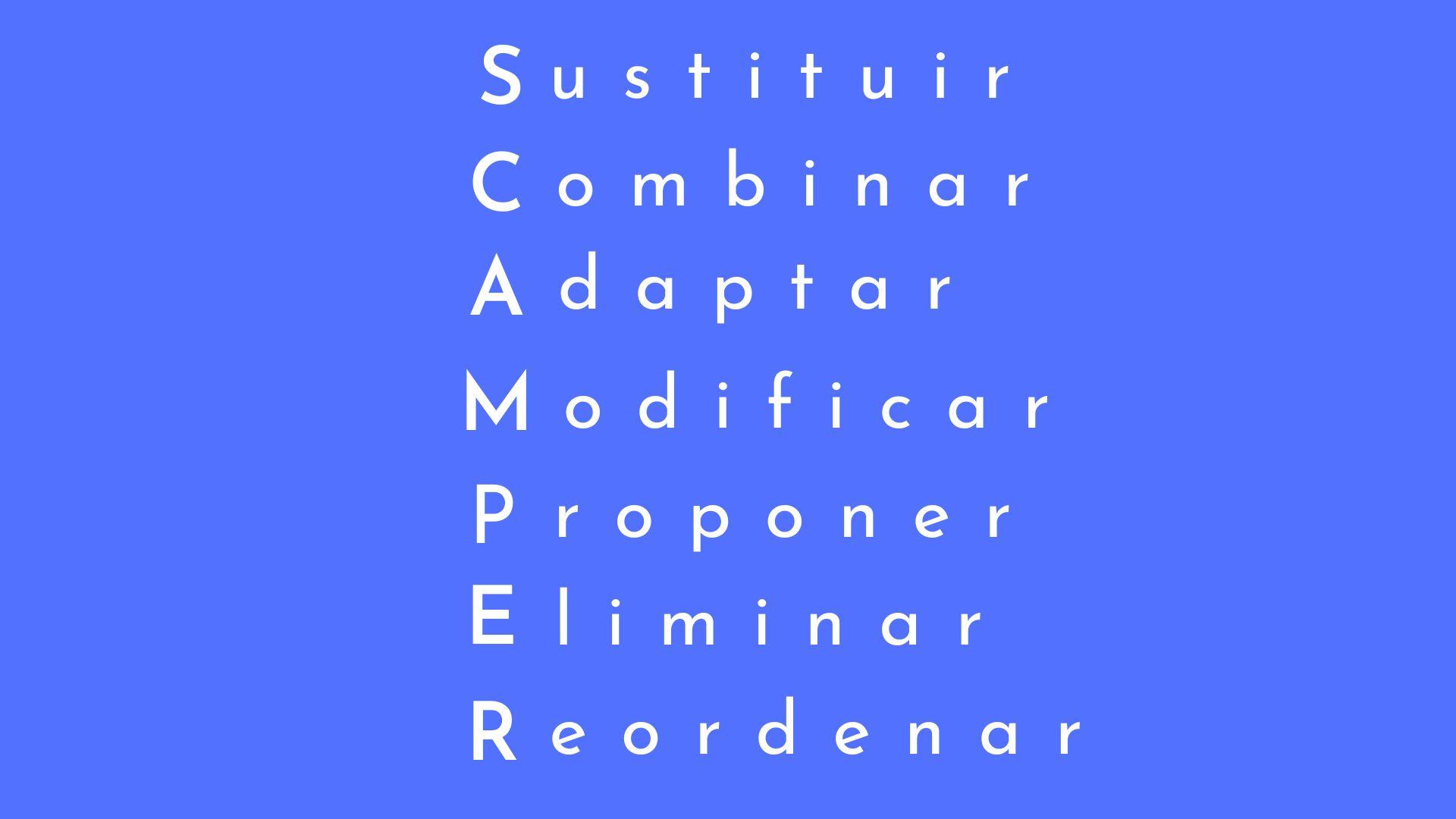 Método SCAMPER: qué es, cómo se aplica, ejemplo Método SCAMPER: qué es, cómo se aplica, ejemplo