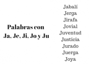+1000 Palabras con Ja Je Ji Jo Ju