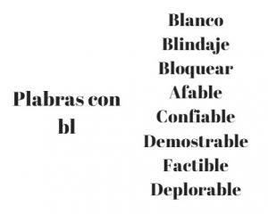 +2000 Palabras con bl en Español
