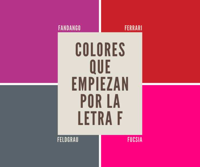 Los 16 colores que empiezan con F más famosos (Nombre, Hex)