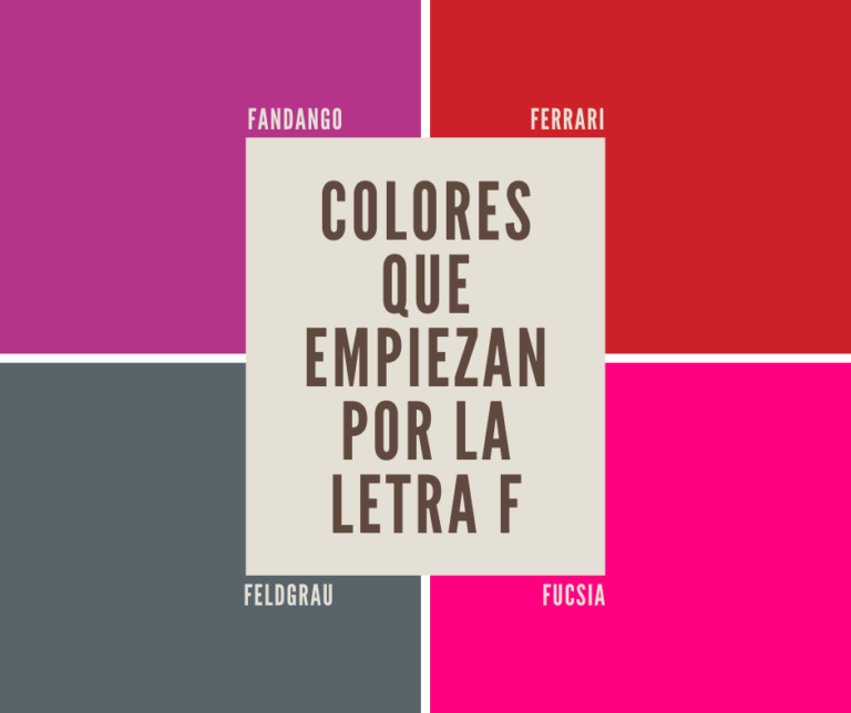 Los 16 colores que empiezan con F más famosos (Nombre, Hex)