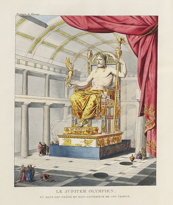 Estatua de Zeus: localización, historia, descripción, ruinas