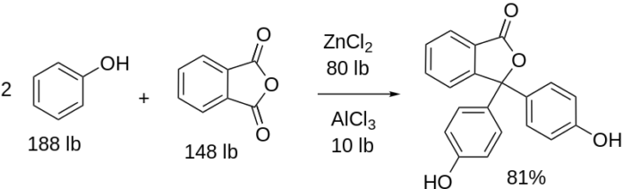 Fenolftaleína (C20H14O4): estructura química, propiedades, usos, síntesis