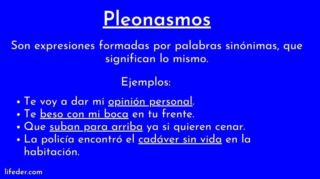 Pleonasmos: definición, tipos, ejemplos