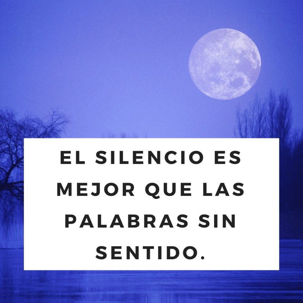 100 frases sobre el silencio en la vida y de las personas