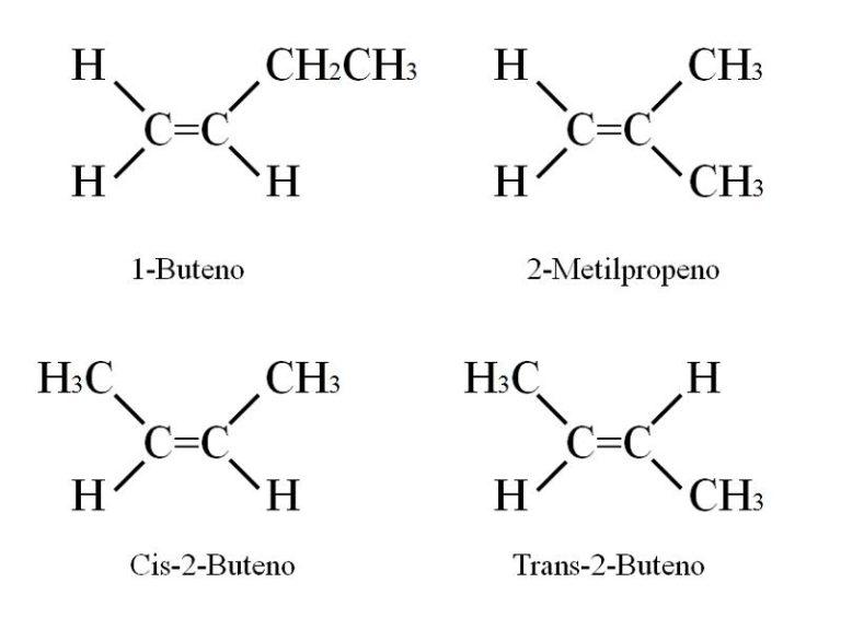 Buteno: qué es, propiedades, estructura química, usos