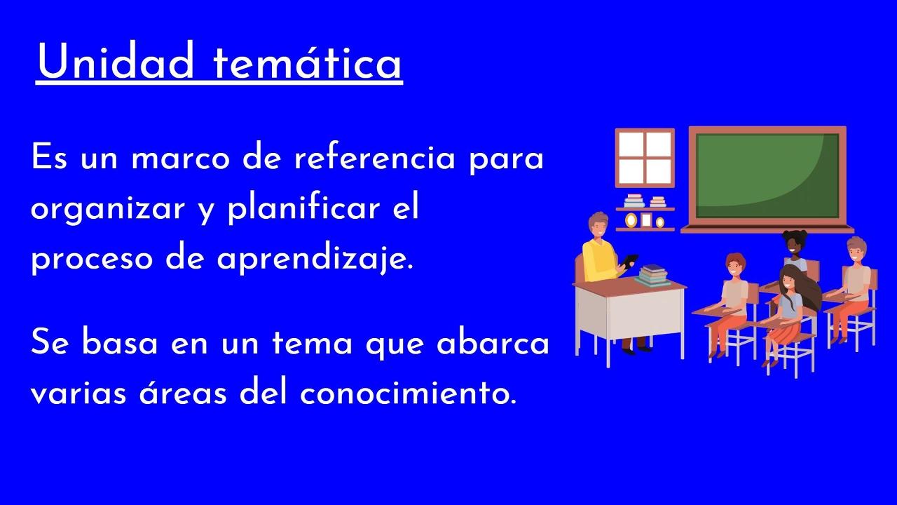 Unidad temática: qué es, características, planificación, ejemplos