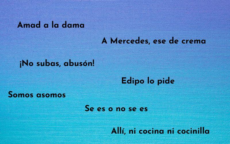 Hoja De Trabajo De Palíndromo