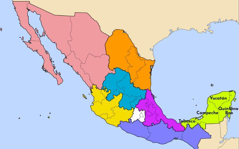 Sureste de México: qué es, estados, clima, flora, fauna