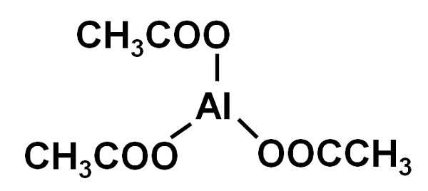 Acetato de aluminio (Al(CH3COO)3): estructura, propiedades, usos
