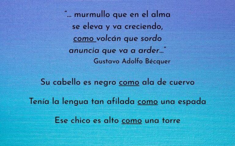 Ejemplos de símil en oraciones, poemas, canciones y cuentos