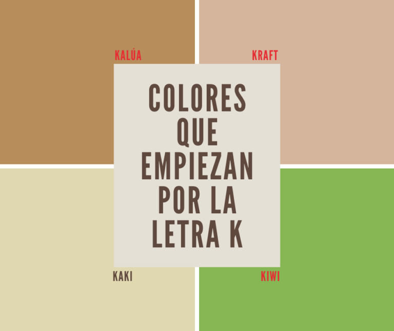 Los 15 colores que empiezan con K más famosos (Nombres, Hex)