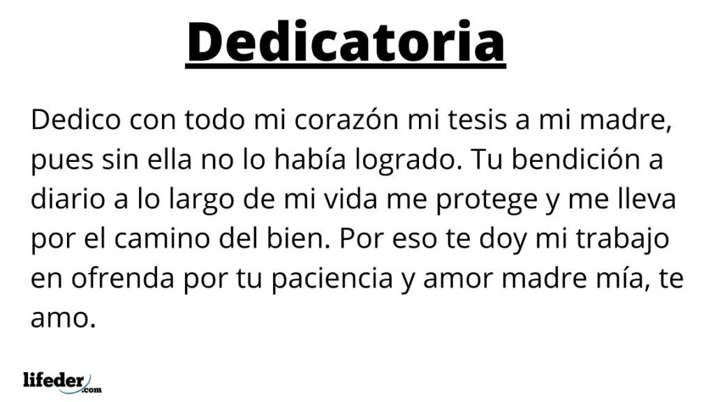 Dedicatorias para tesis: tipos y ejemplos (2022) Dedicatorias para tesis: tipos y ejemplos (2022)