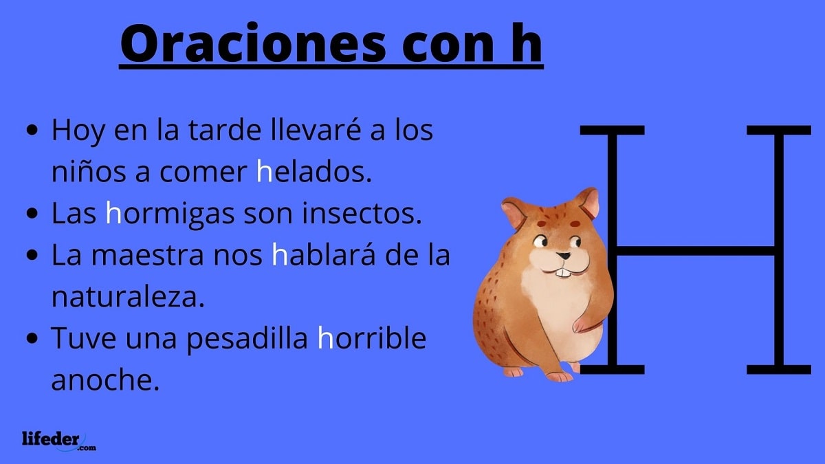 Oraciones con h: ejemplos y reglas de uso