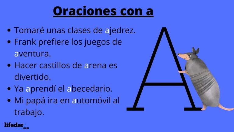 Oraciones con a: ejemplos y reglas de uso
