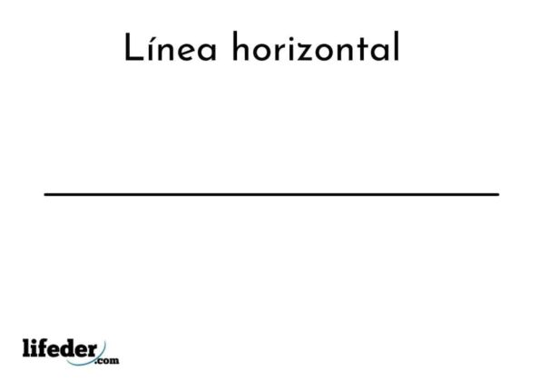 Línea horizontal: ecuación, en vectores, en diseño (ejemplos)