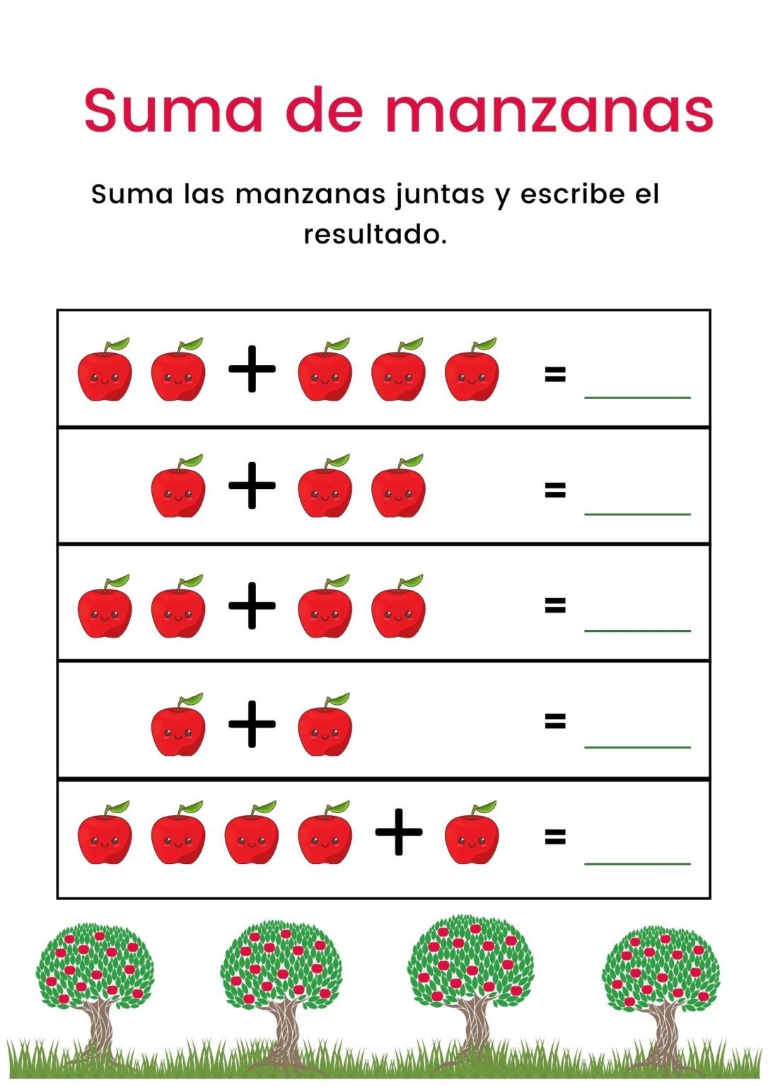 Problemas matemáticos para preescolar y primaria