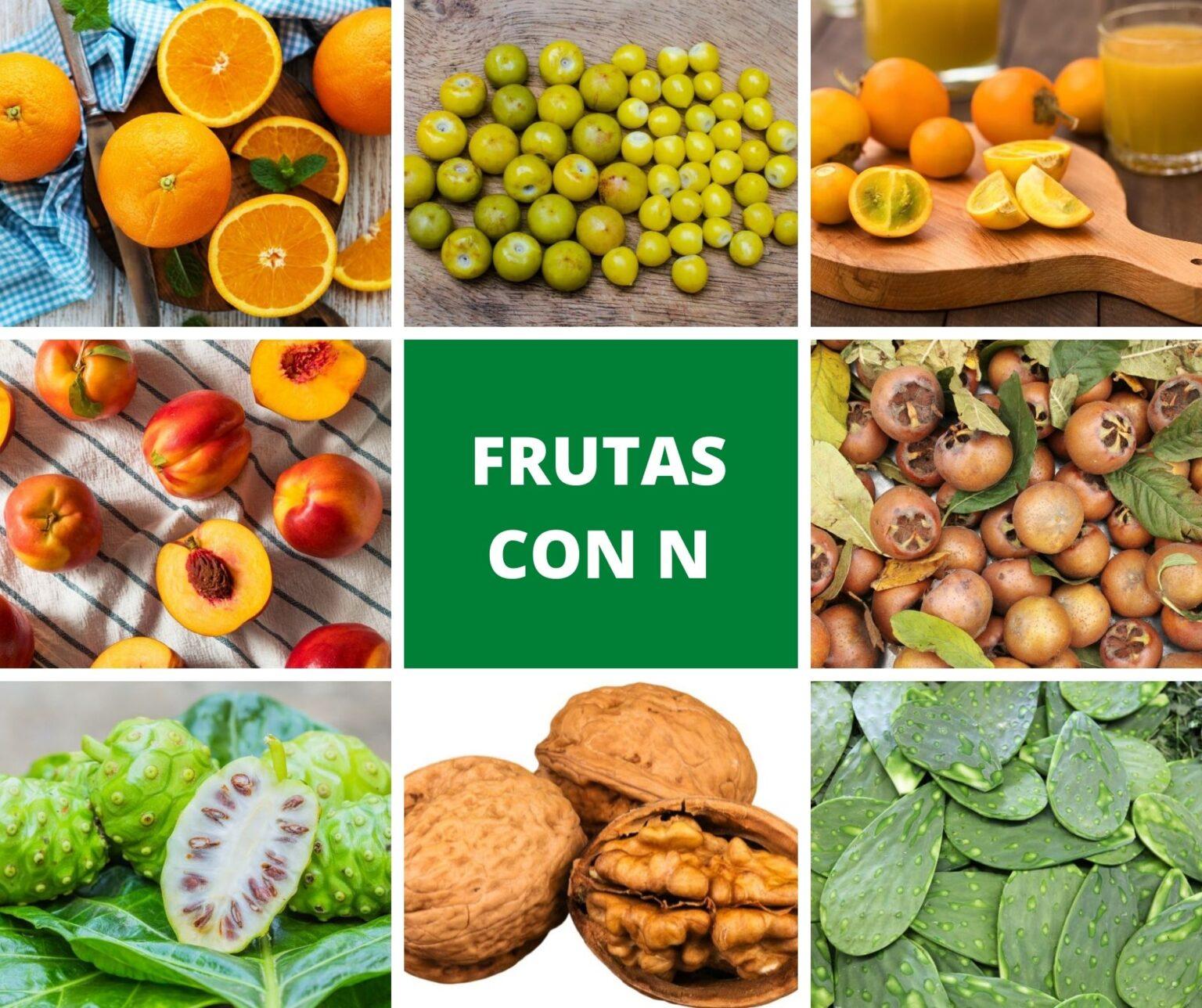Lista de frutas que empiezan con N