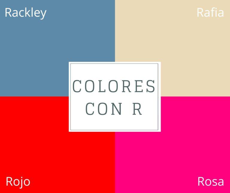 Los 25 colores que empiezan con R más conocidos.